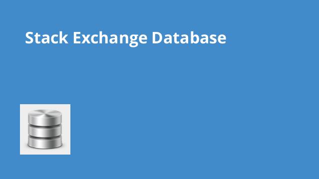 Stack Exchange Database